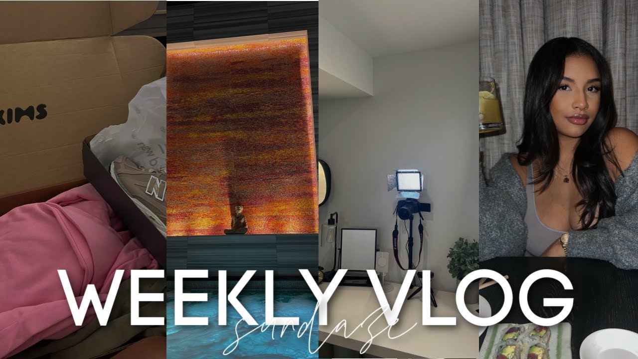 SUNDAZE VLOG| CREATING A FILMING ROOM, AC STAYCATION, SKIMS, SEPHORA ...