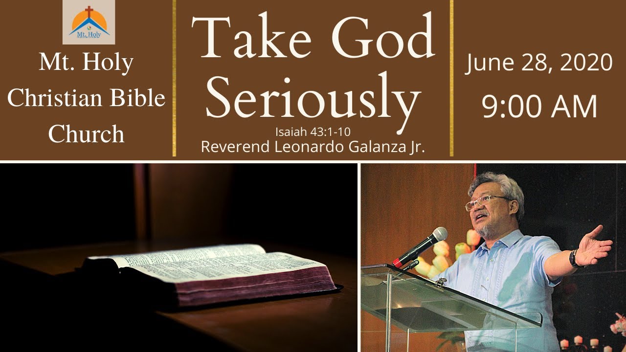 Take God Seriously (Service) - YouTube