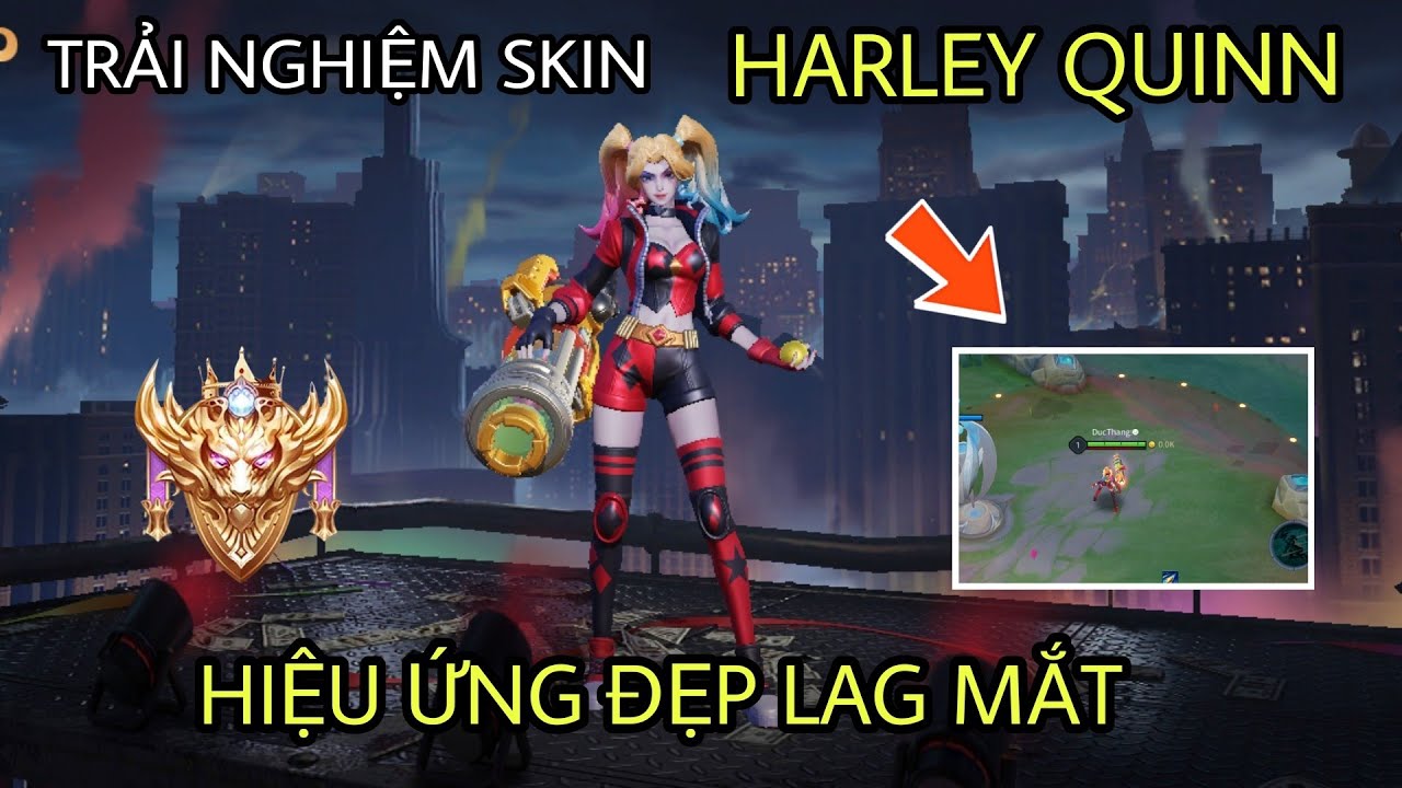 Liên Quân | Trải Nghiệm Skin Capheny Harley Quinn - Hiệu Ứng Đẹp Lag Mắt - YouTube