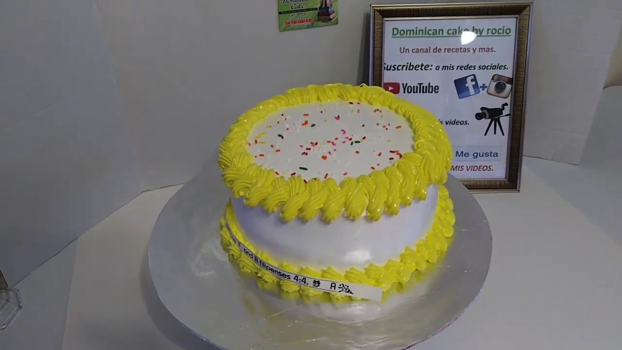 Dominican cake by rocio: decoracion simple de un bizcocho dominicano ...