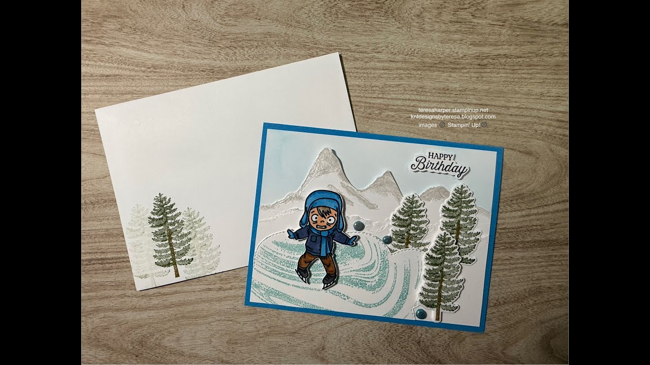 A birthday card using Dear Santa by Stampin’ Up!®️ tutorial live! - YouTube