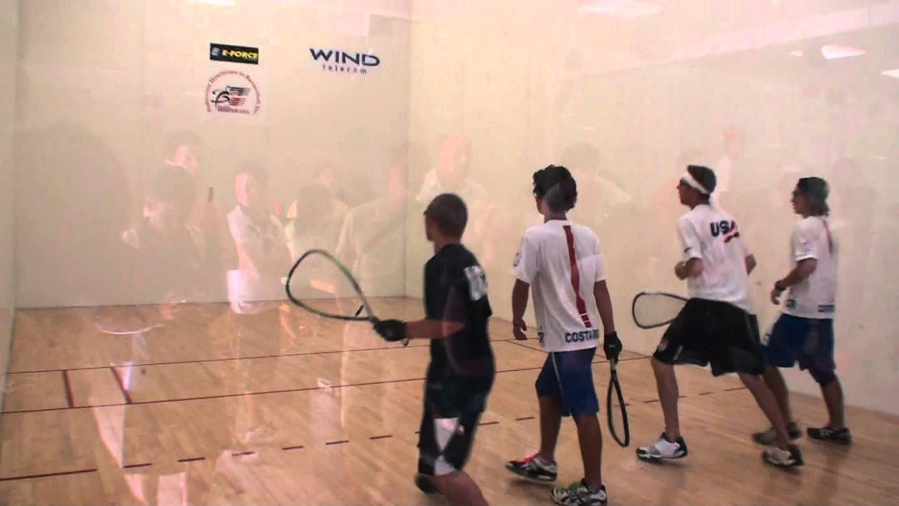 Jr Worlds Racquetball 2011 Boys 18 Doubles USA vs Costa Rica - YouTube