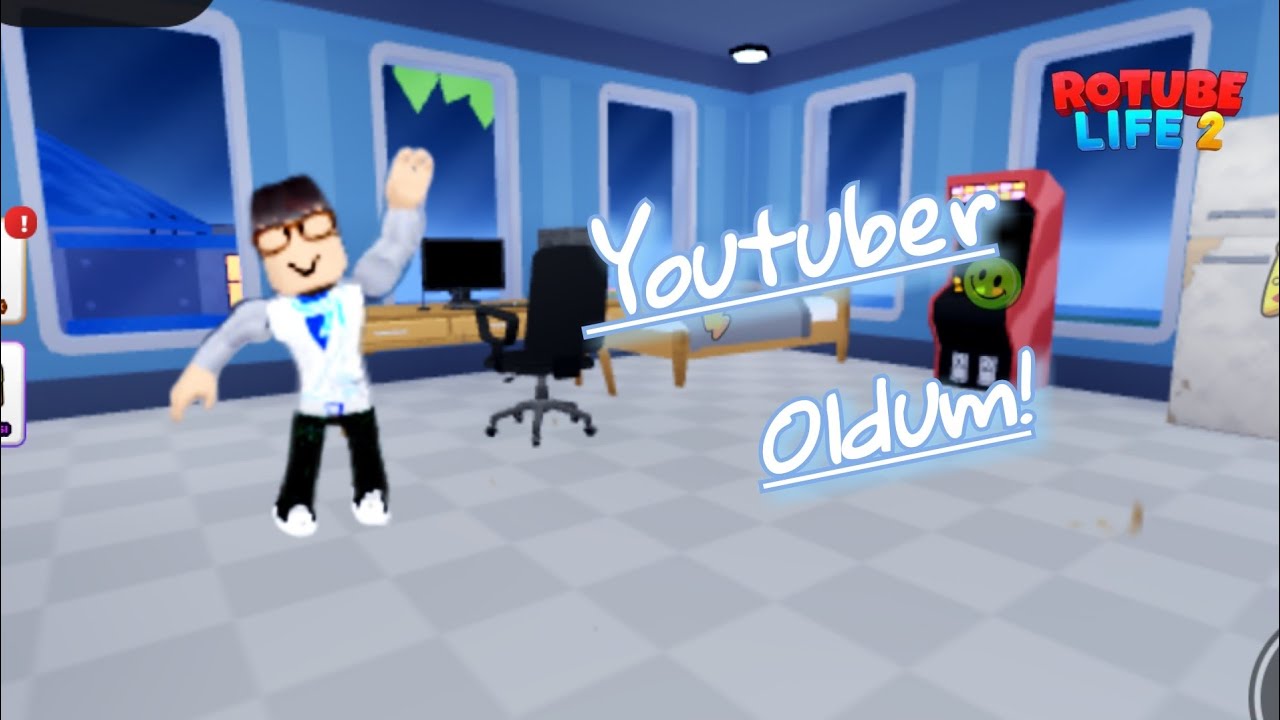 Youtuber Oldum! Roblox Routube life 2 oynadım! - YouTube