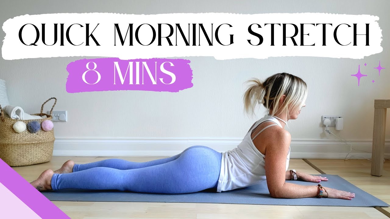 Quick Morning Yoga Stretch, 8 Min Morning Routine //LOVE & LIGHT YOGA ...
