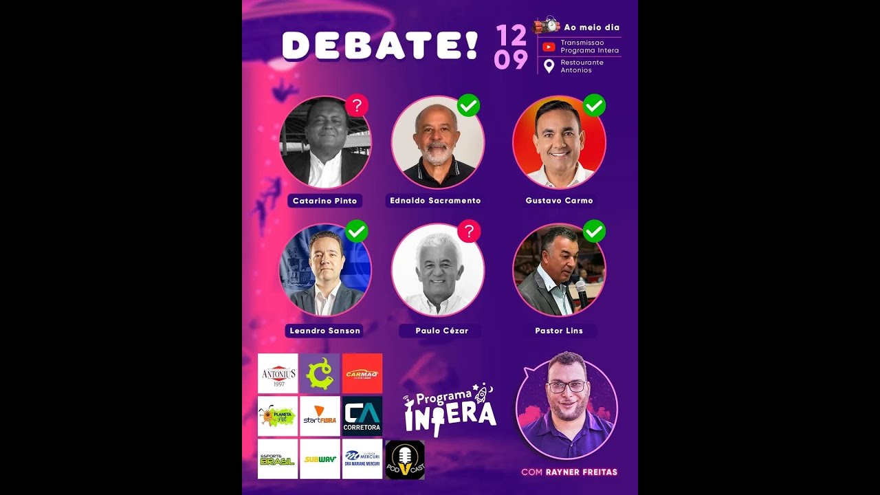 PROGRAMA INTERA - DEBATE DOS CANDIDATOS À PREFEITURA DE ALAGOINHAS - 12 ...