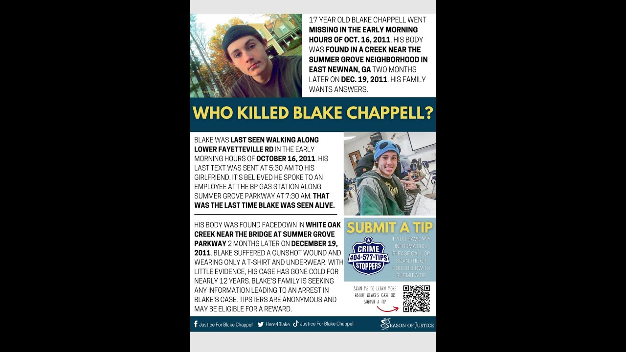 ITS BEEN 11 YEARS SINCE 17 YEAR OLD BLAKE CHAPPELL WAS BRUTALLY ...