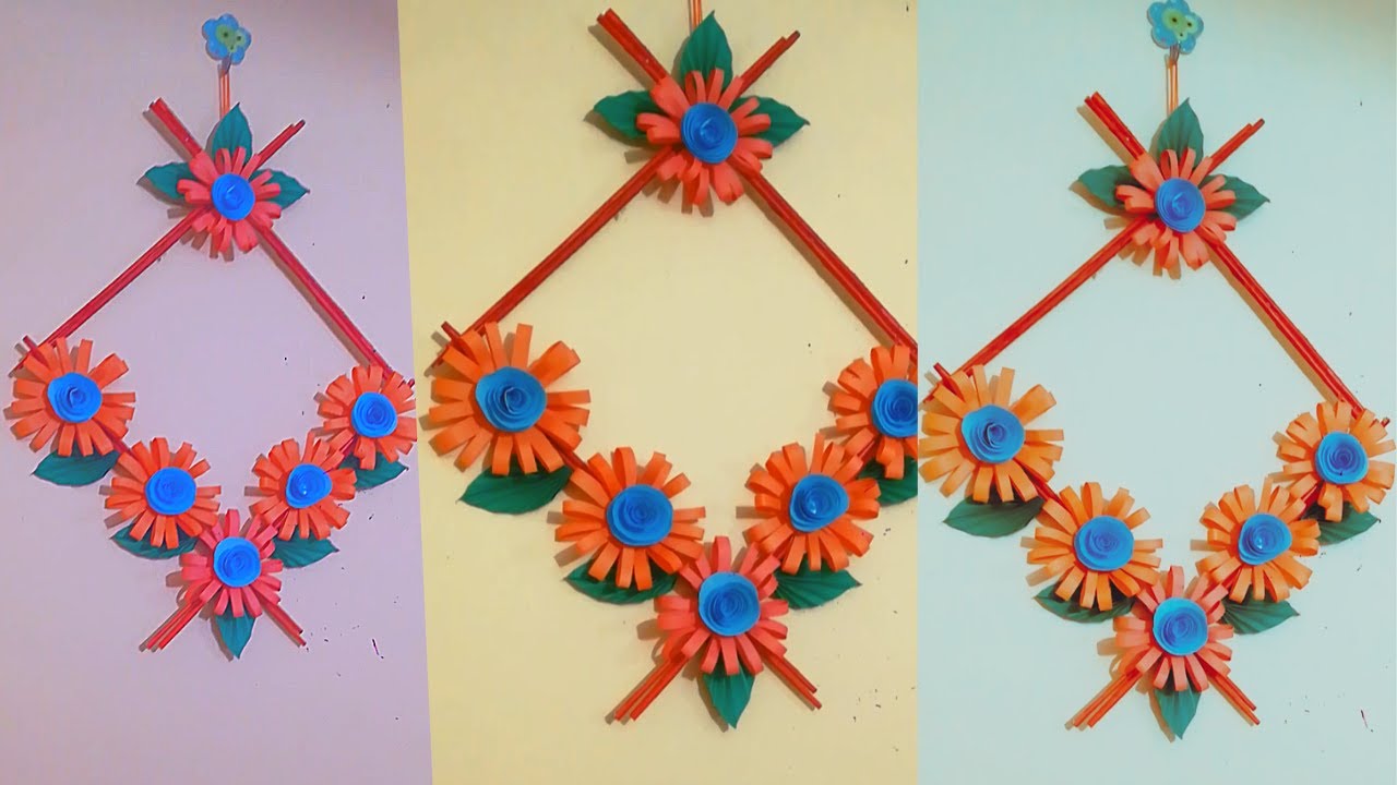 How to Make Beautifull Wallmate with Paper||Walldecor/wallhanging/Home ...