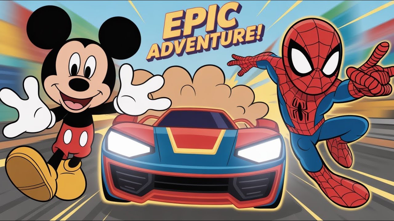 "The Amazing Adventure of Mickey, Spidey, and the Super Car" - YouTube