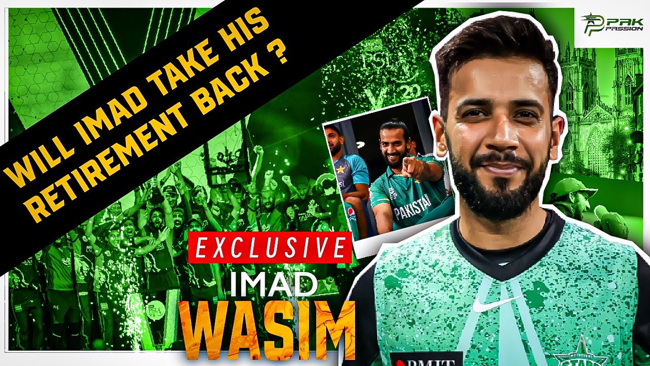 "You never know, I can take my retirement back": Imad Wasim in ...