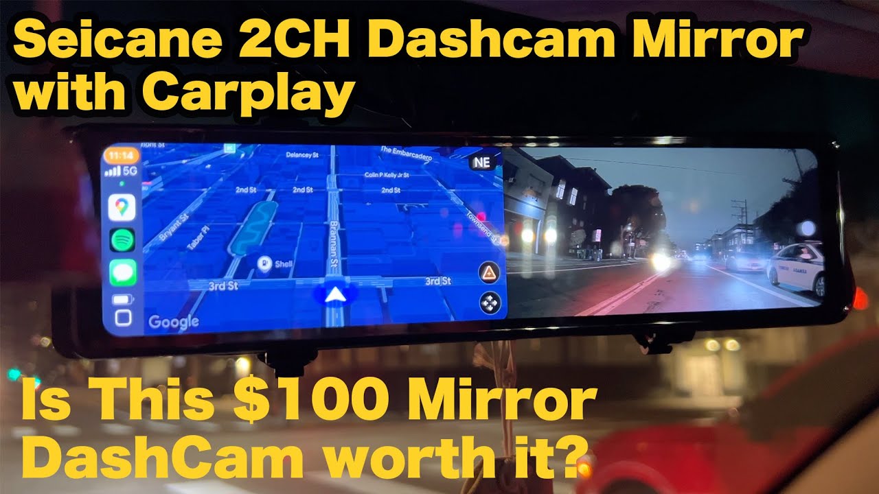 Is this $100 Mirror Dash Cam, with Carplay from Seicane worth it? - YouTube