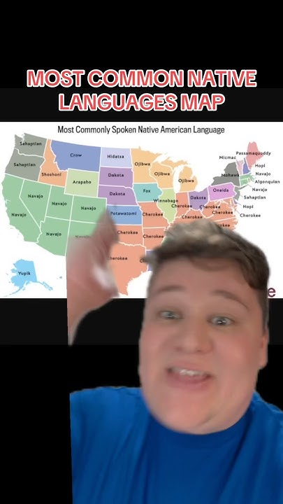 MOST COMMON NATIVE AMERICAN LANGUAGES MAP #history #usa #language #map ...