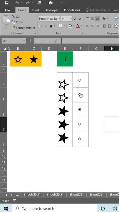 How to make star rating in excel | Star rating in excel | Star rating template in excel #shorts ...