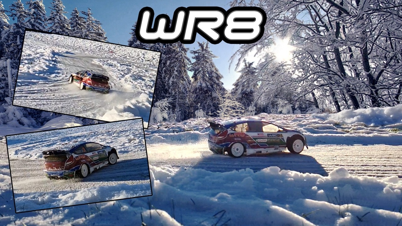 hpi WR8 flux @ Practice on snow '24.11.23 [FPV driving] - YouTube