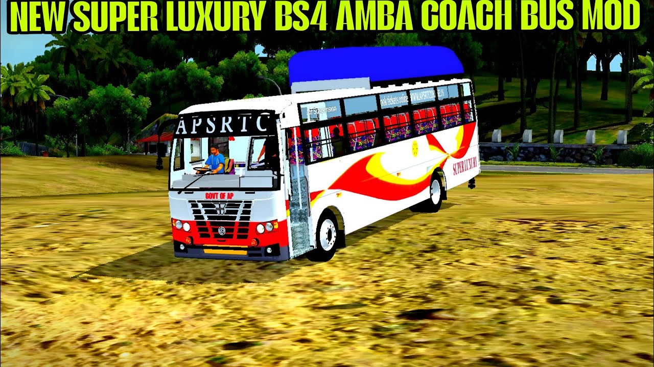 🎀😱NEW APSRTC SUPER LUXURY BS4 AMBA COACH BUS MOD RELEASED FOR BUSSID || HOW TO DOWNLOAD APSRTC ...