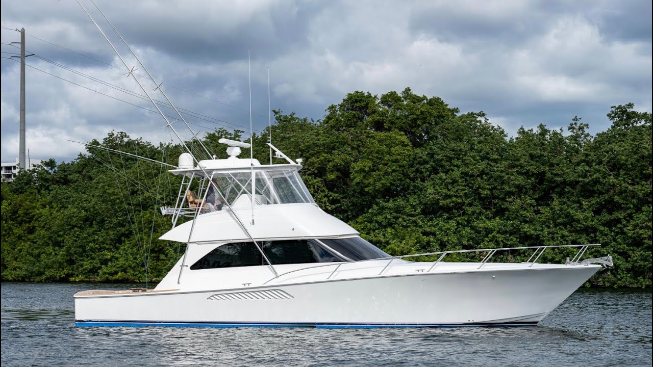2008 Viking 54 Convertible - For Sale with HMY Yachts - YouTube