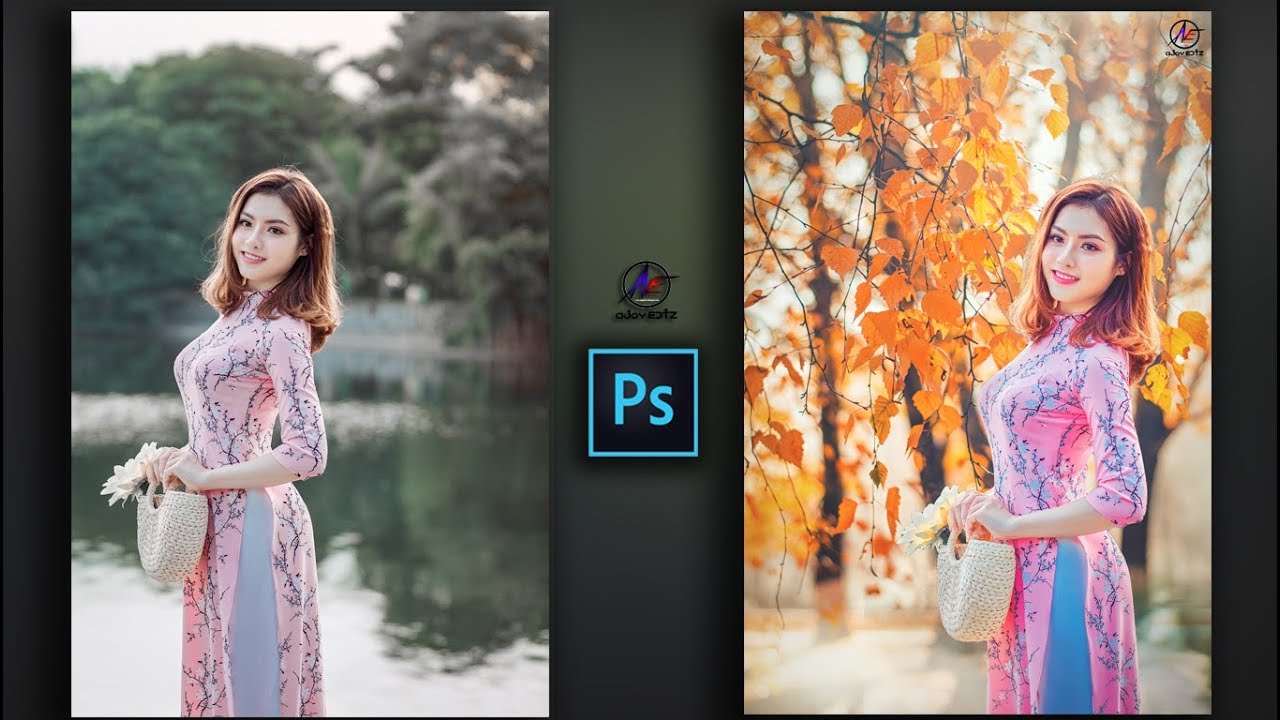 Beautiful Girl Photo Editing || Background Changing in Photoshop cc ...