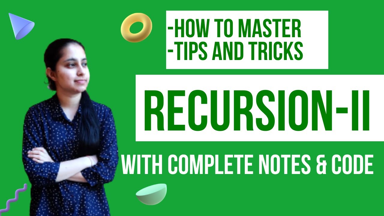 Recursion-Analysis through a Problem - YouTube