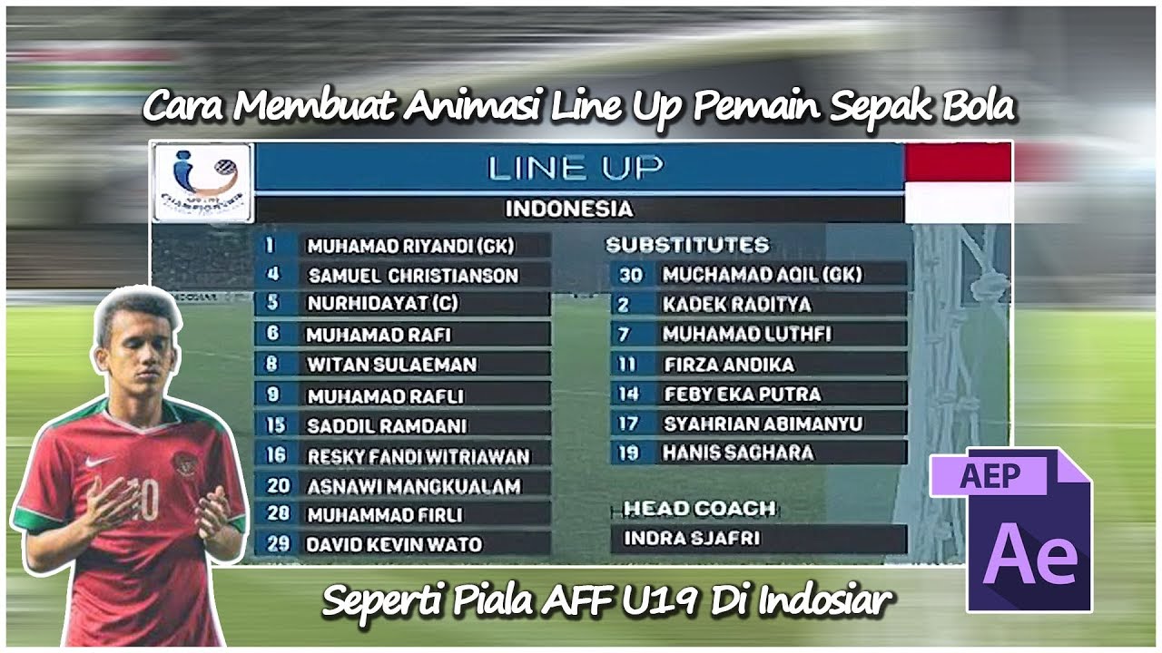 #TUTORIAL | AFTER EFFECT Line Up Football - YouTube