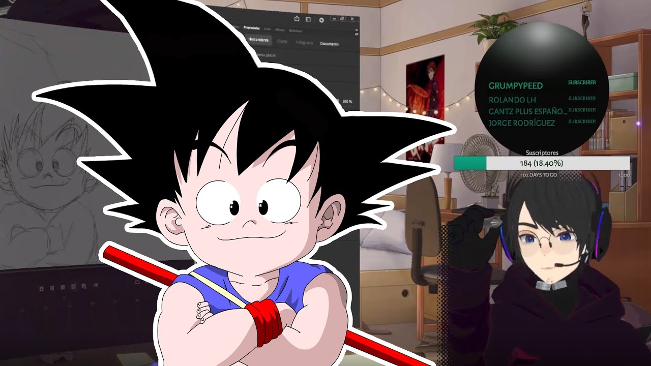 Goku SPEED DRAWING Dragon Ball - Time lapse - FanArt - YouTube