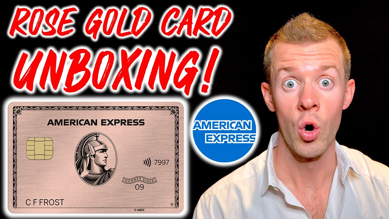 I got the AMEX ROSE GOLD CARD! *UNBOXING* - YouTube