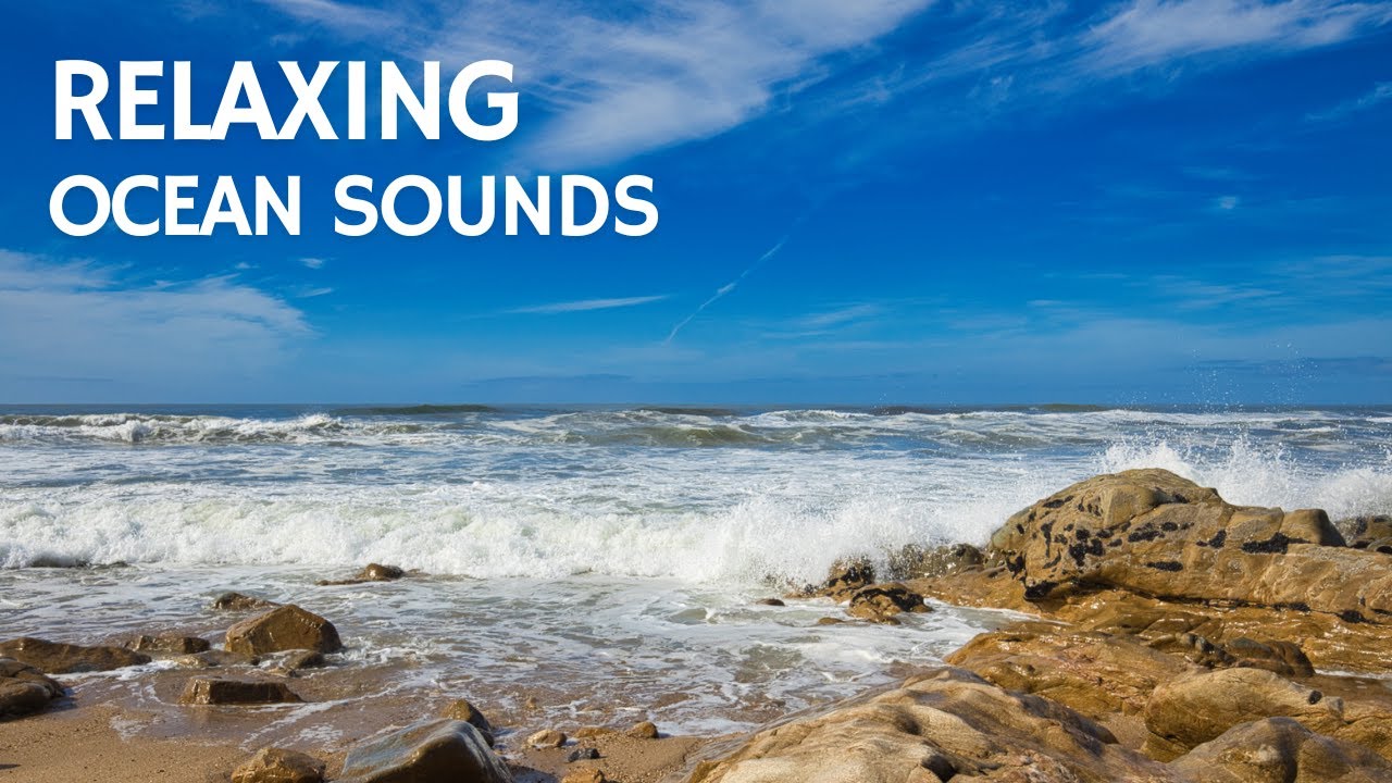 Relaxing Ocean Sounds (White Noise) for Sleep, Study and Stress Relief ...