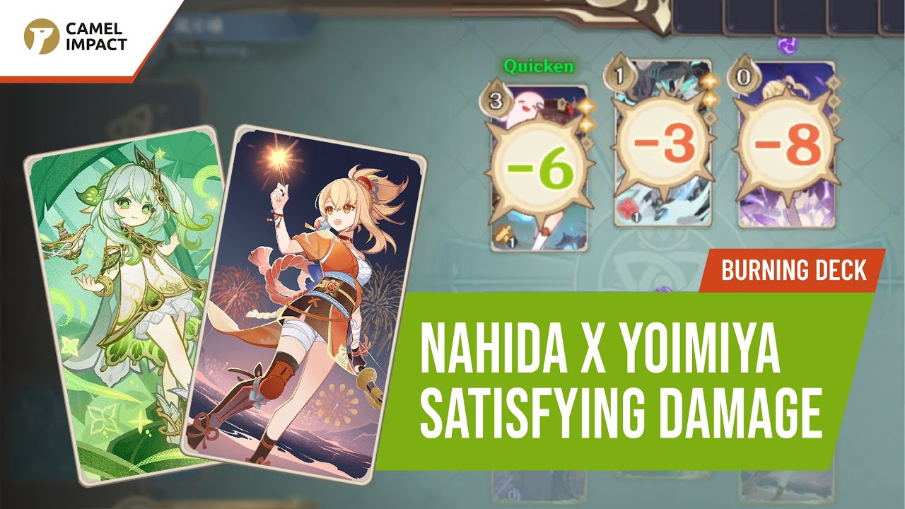 Nahida × Yoimiya is Satisfying Damage - Genius Invocation TCG - YouTube