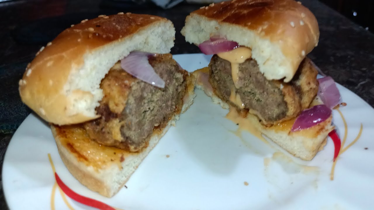 special beef burger||recipe by Siddiqui food - YouTube