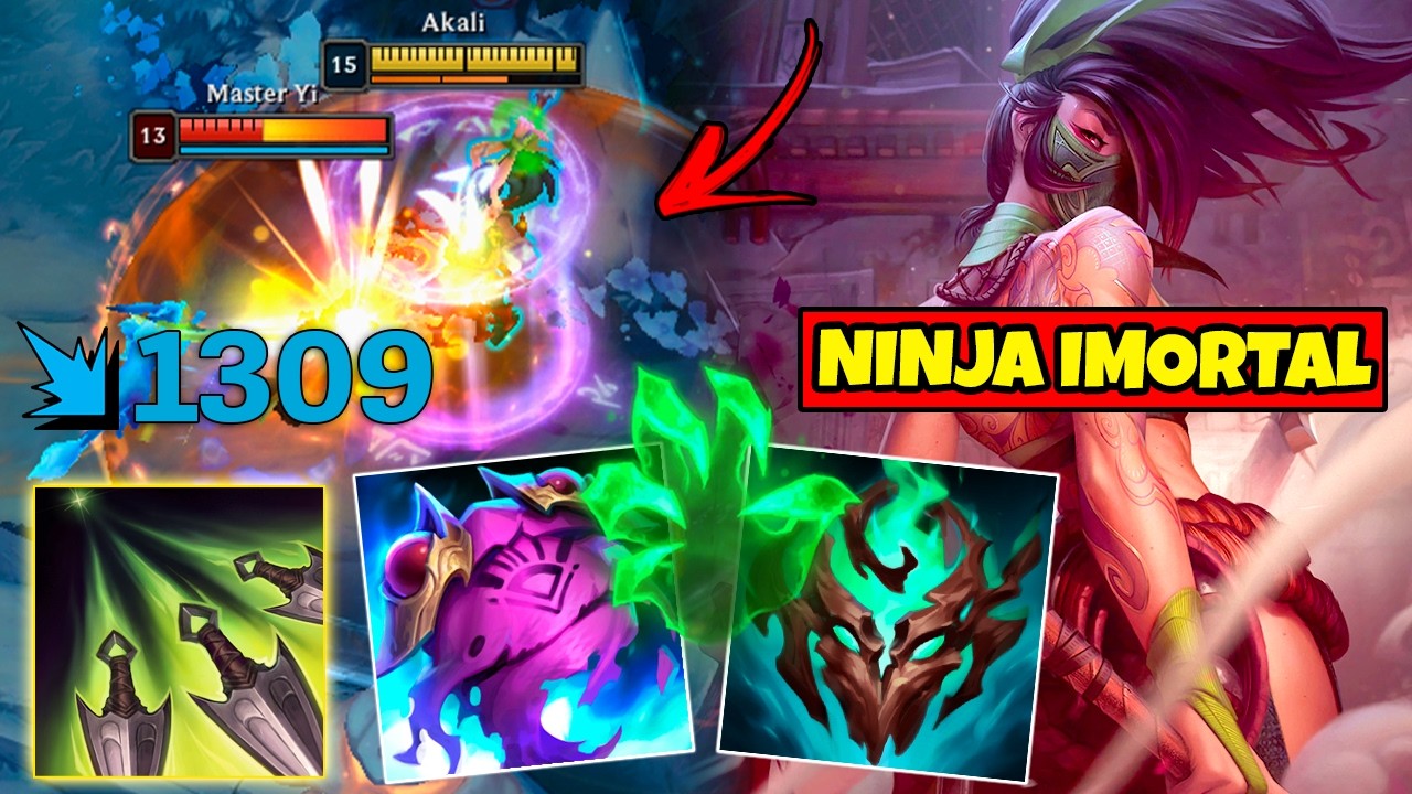 AKALI TANK COM ITEM DE SUPORTE É A BUILD MAIS OP QUE VOCÊ VAI VER HOJE ...