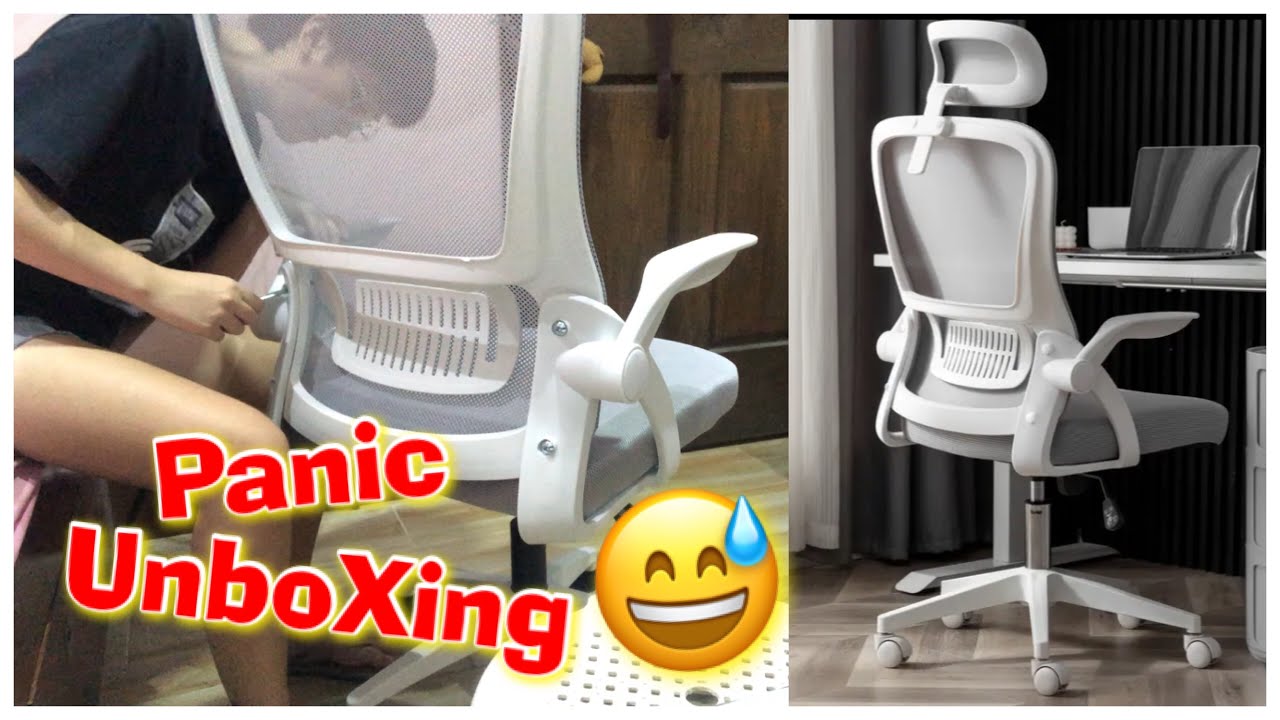Panic Unboxing My Office Chair | Work From Home || YANEE - YouTube