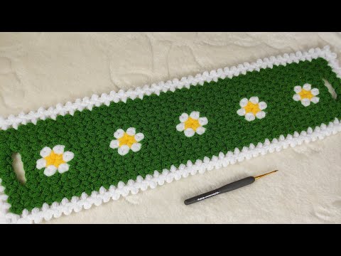 2023 YENİ ÇOK KOLAY ÇOK GÜZEL PAPATYALI UZUN LİF MODELİ ADIM ADIM YAPILIŞI