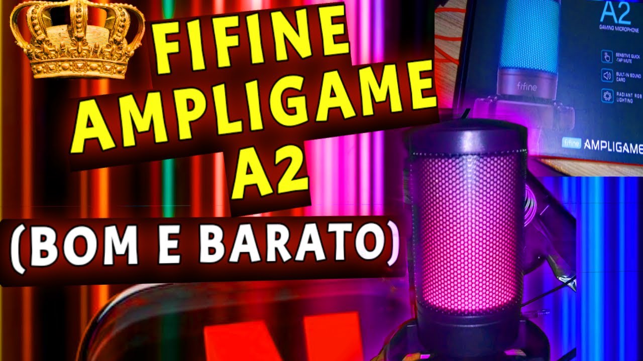 MICROFONE FIFINE A2- UMBOXING E ANALISE ( BARATO COM QUALIDADE) 2023 ...