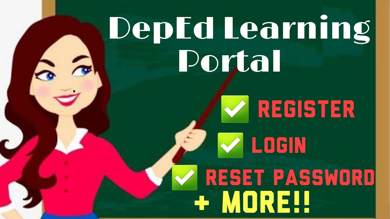How to Register,Login and Reset Password in DepEd Learning Portal ...