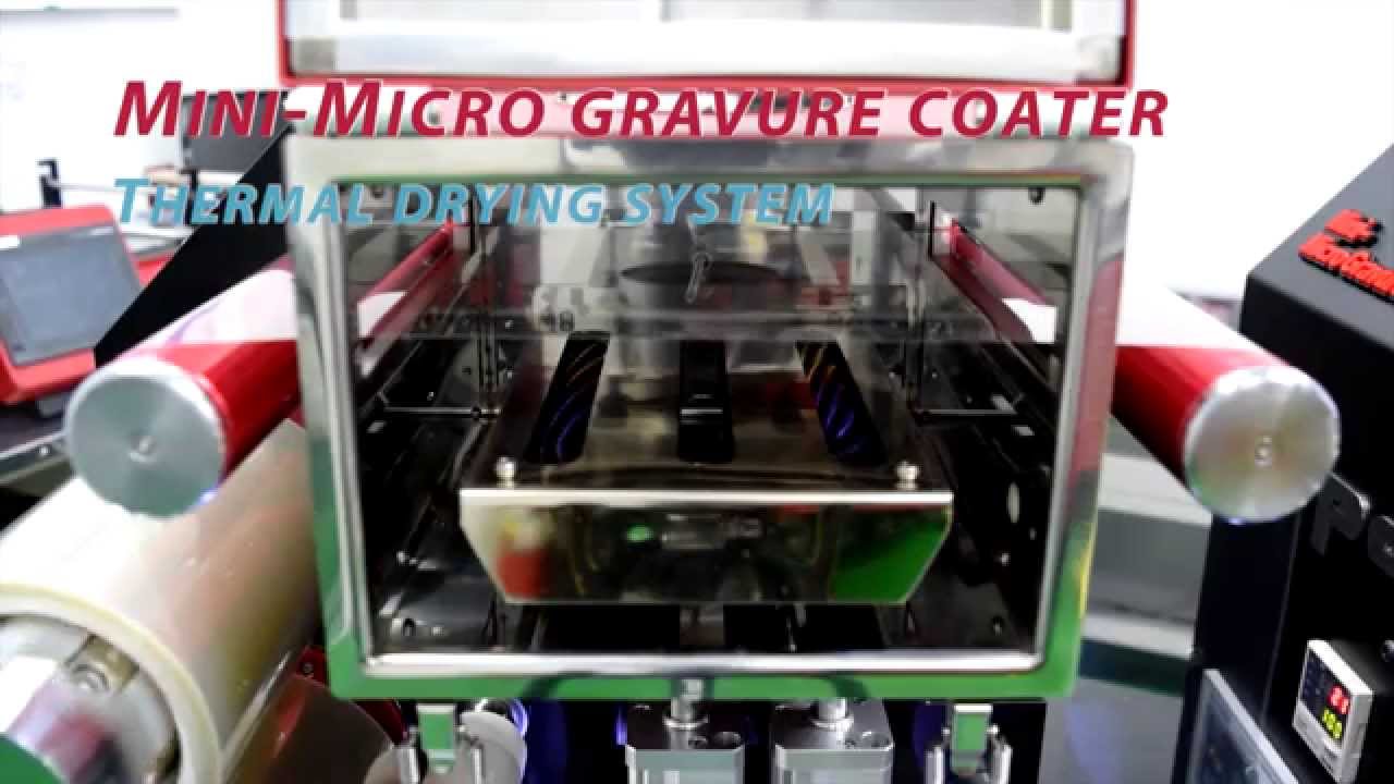 Mini gravure coater - YouTube