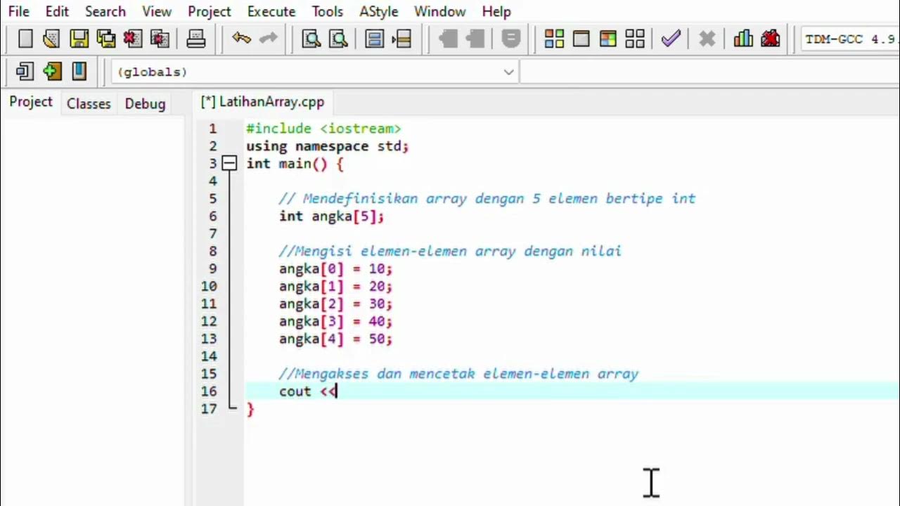 Ika Diyah Wati_Video Array dengan Bahasa Pemrograman C++ - YouTube