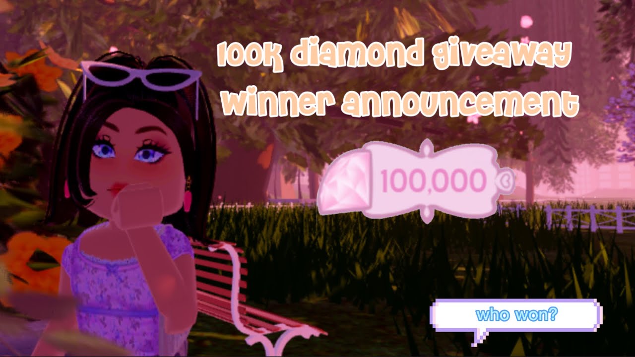 100k diamond giveaway winner !! - YouTube