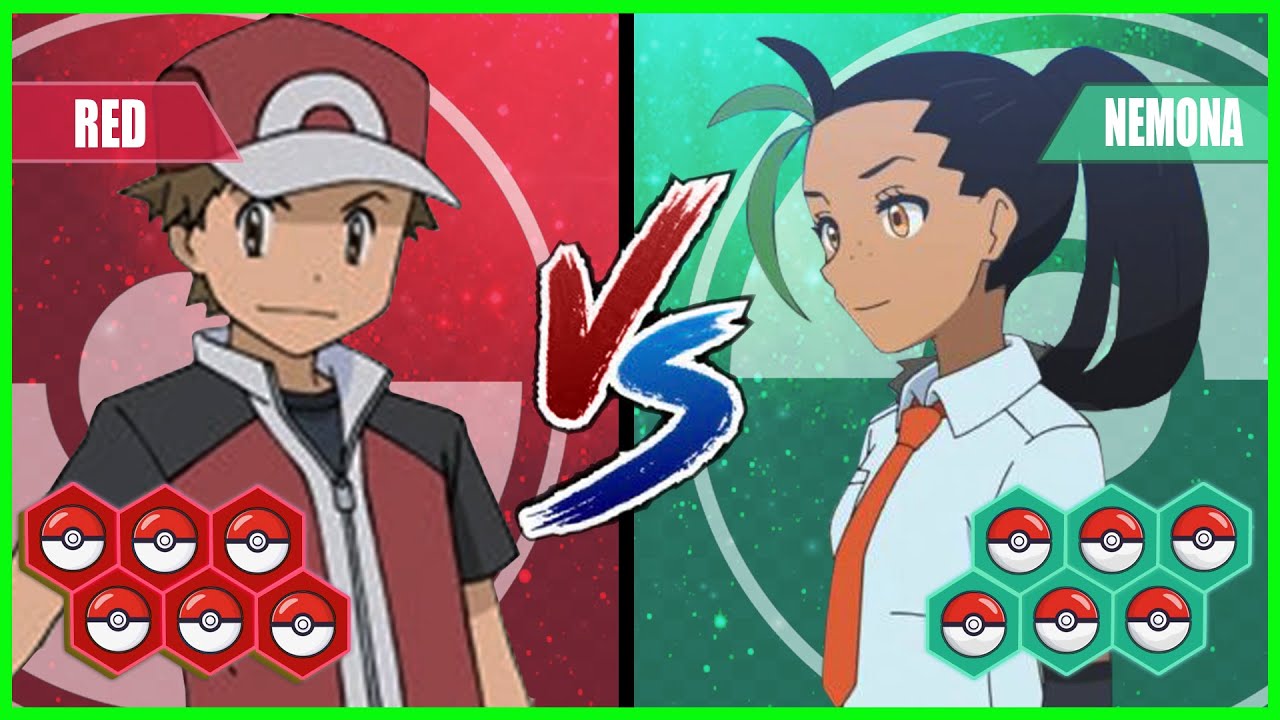 Pokemon Battle Pedia Red Vs Nemona Pokemon Origins Youtube