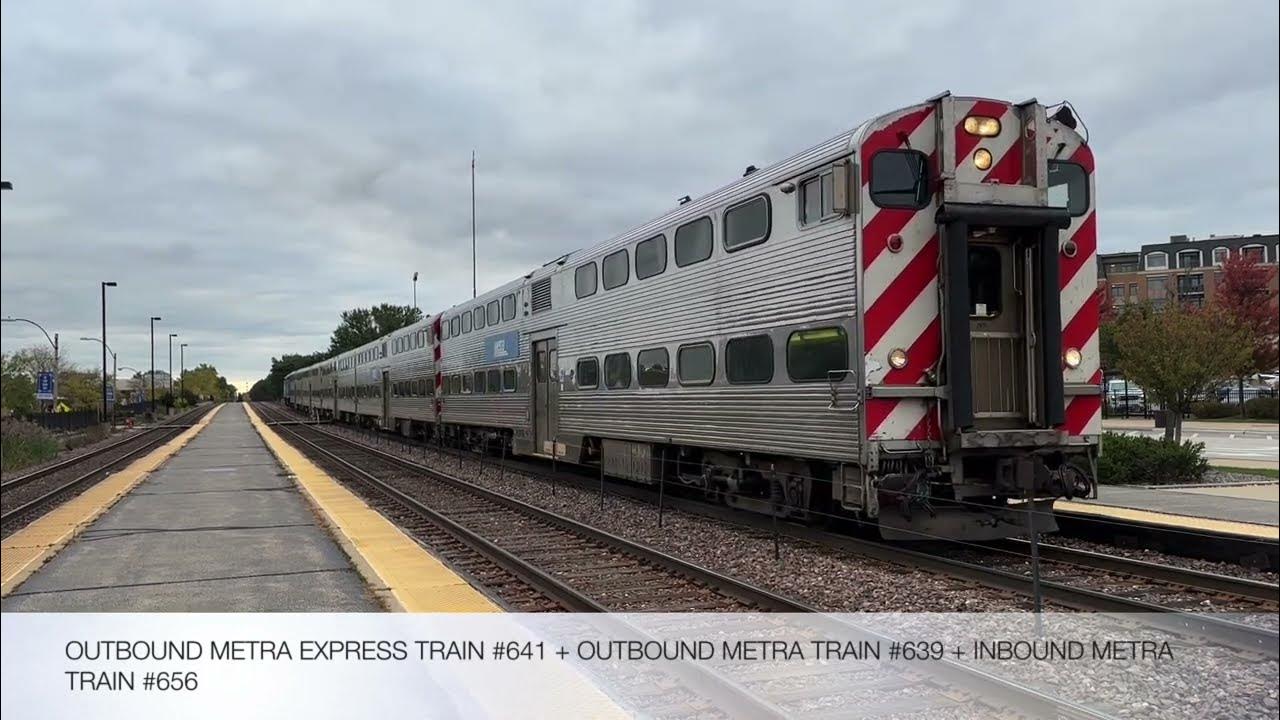 The Complete Metra Evening Rush Hour At Park Ridge On October 16, 2023 - YouTube