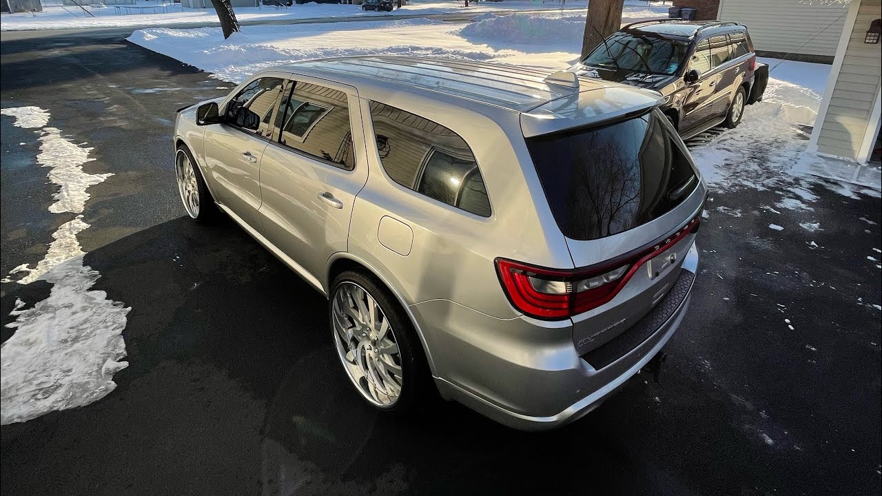 Dodge Durango Full Wrap in 3M Gloss White Aluminum! - YouTube