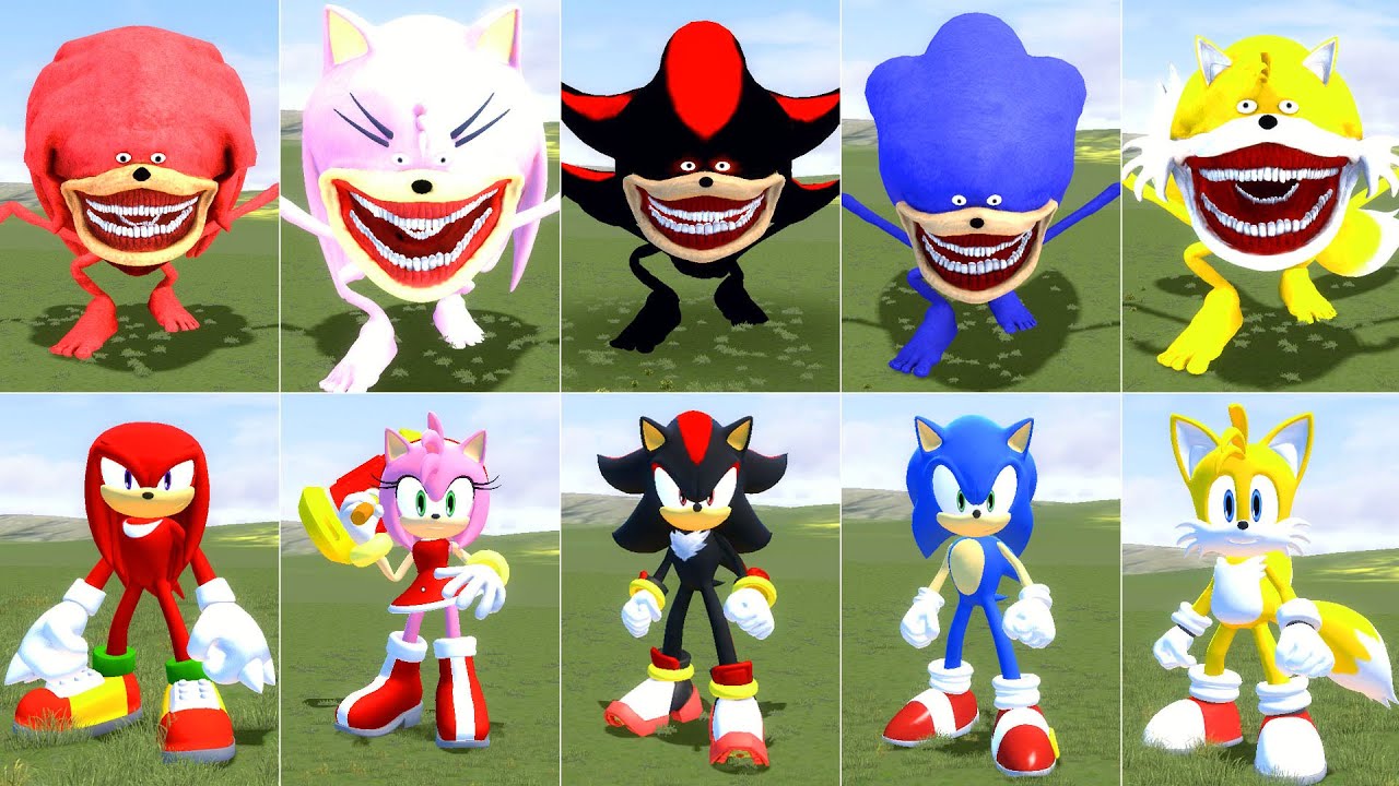 All SHIN SONIC Forms Evolution -Phases 1 - 10 FAMILY in Garry's Mod ...