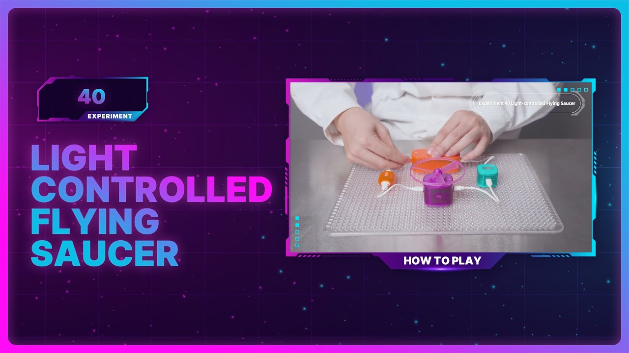 Light controlled Flying Saucer - Science Can | #160033G - YouTube