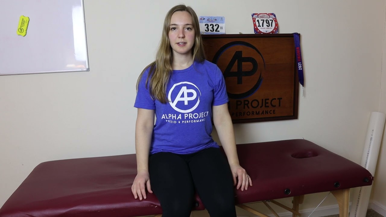 Seated TA contraction with DR correction - YouTube