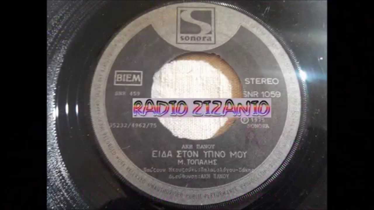 ΕΙΔΑ ΣΤΟΝ ΥΠΝΟ ΜΟΥ - ΜΑΝΩΛΗΣ ΤΟΠΑΛΗΣ (RADIO ZIZAƝIO) - YouTube