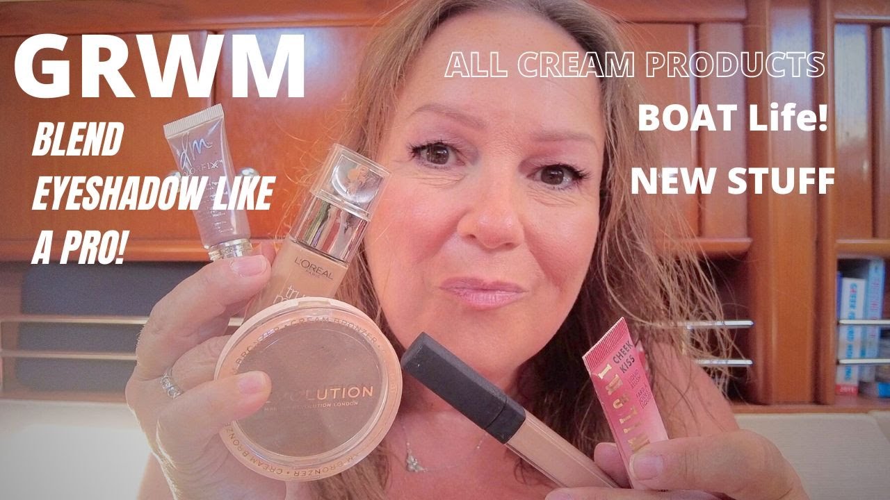 GRWM Hooded Eyes - blend eyeshadow like a PRO!! -All cream products ...