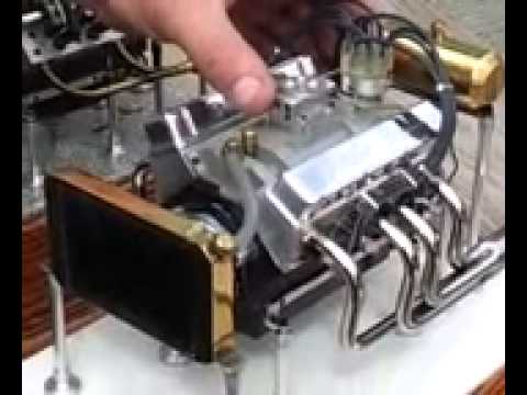 Little Demon V8 engine Running at the MDMC Picnic 2013 - YouTube