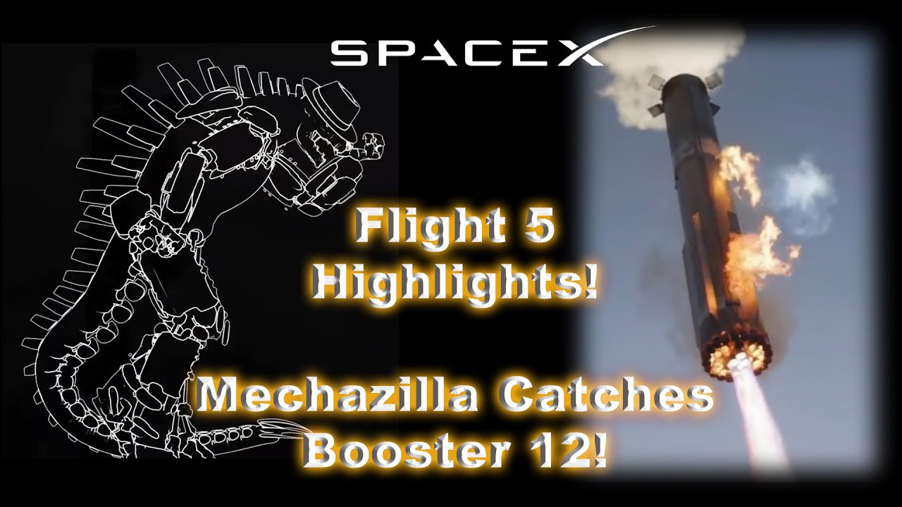 SpaceX StarShip launch 5 highlights starring Booster 12 & Starship 30 ...