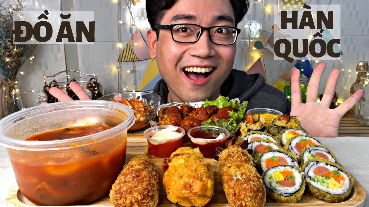 Mukbang Đồ Hàn Với Hot Dogs Xúc Xích Phô Mai Khoai Tây + Gimbap Chiên ...