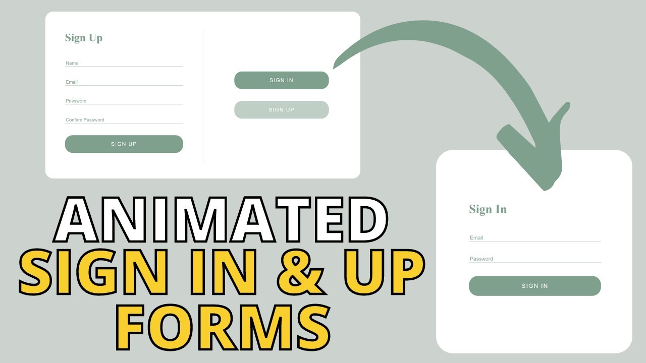 Step-by-Step Guide to Make a Sign-up and Sign-in Form with HTML, CSS ...