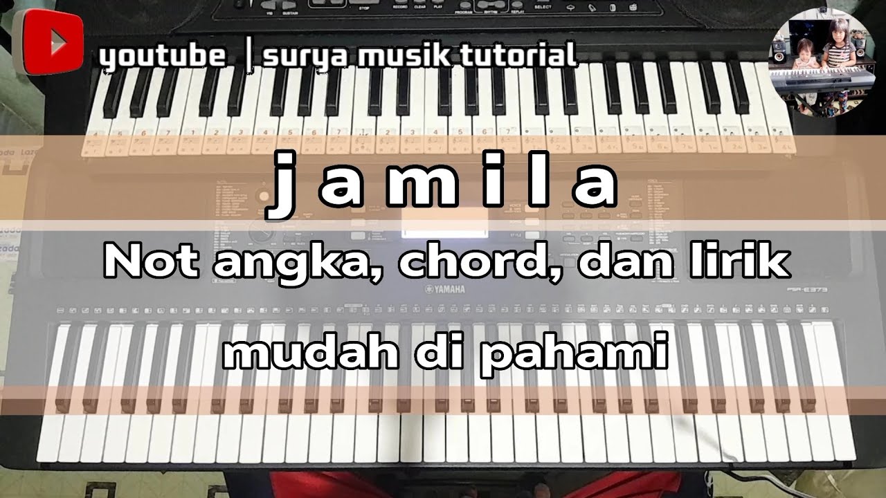 tutorial not angka dan chord beserta lirik lagu batak jamila - YouTube