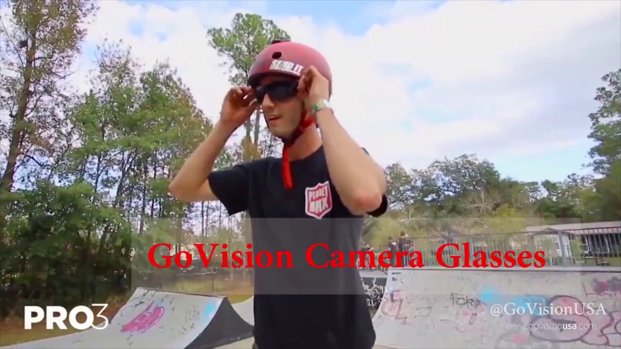 GoVision: Pro 3 | BMX POV Tricks | HD Video Recording Camera Sunglasses ...