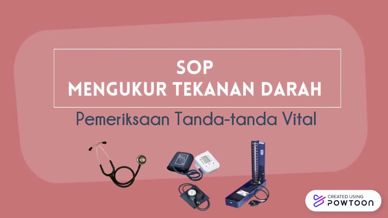 SOP MENGUKUR TEKANAN DARAH (TENSI) - Pemeriksaan TTV - YouTube